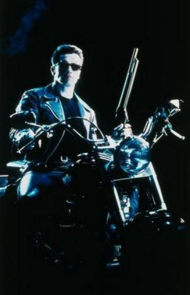 Terminator 2 Motorcycle Movie Poster 12x16 Print on Metal Sign 12in x ...