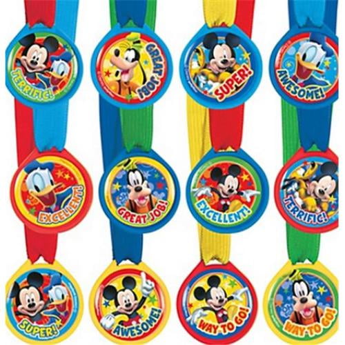 Amscan 210269 Rainbow Mickey Mouse Award Medals - Pack of 72 - Walmart.com