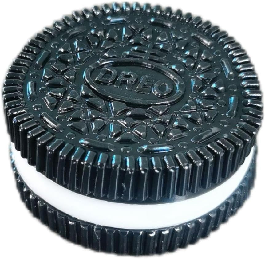 Biscuit Stress Relief Toy, Pinching Sandwich Decompression Toy Black ...