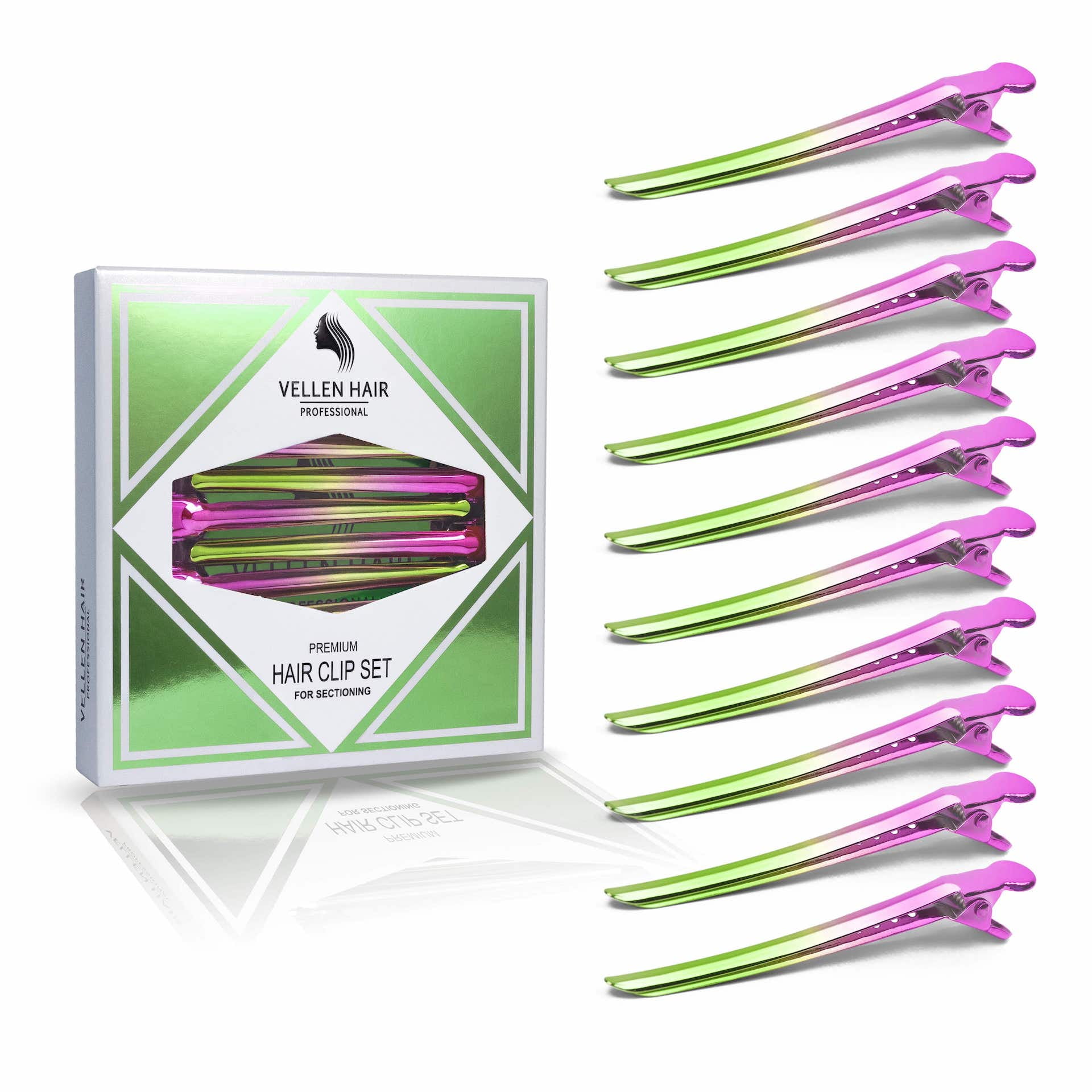 Super Sectioner Clips - 10 Pack - Green/Pink Ombre - Walmart.com