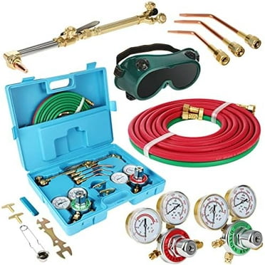 Stark Portable Welding & Cutting Torch Kit, Oxygen Acetylene Tote ...