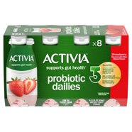 DanActive Probiotic Dailies Blueberry & Strawberry Dairy Drink, Variety ...