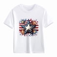 BRGZLK 250th American Flag Shirt for Girls 2026 Summer Kids Funny Star ...