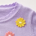 BFHHYA Sweaters for Girls with Flowers Embroidery Long Sleeve Button ...