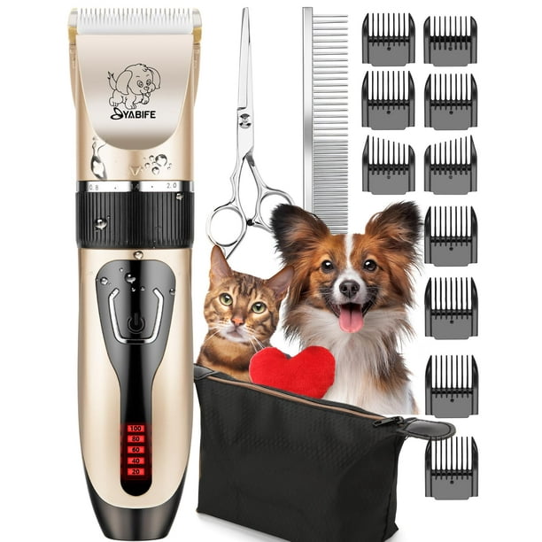 Kit de aseo inalámbrico Dog Clippers YABIFE para perros y gatos ...