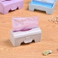 Creative Wall Mounted Garbage Bag Storage Box Plastic Finishing Kitchen ...