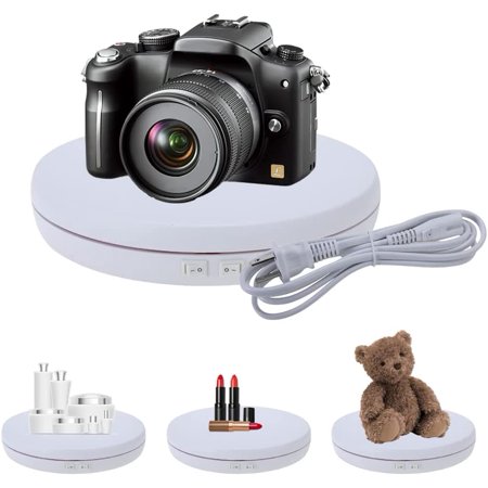 Motorized Rotating Display Stand with LED 22lb Load 9.8 inch,360 Degree ...