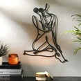 Minimalist Female Body Wire Art Decor Abstract Metal Woman Shape Wall ...