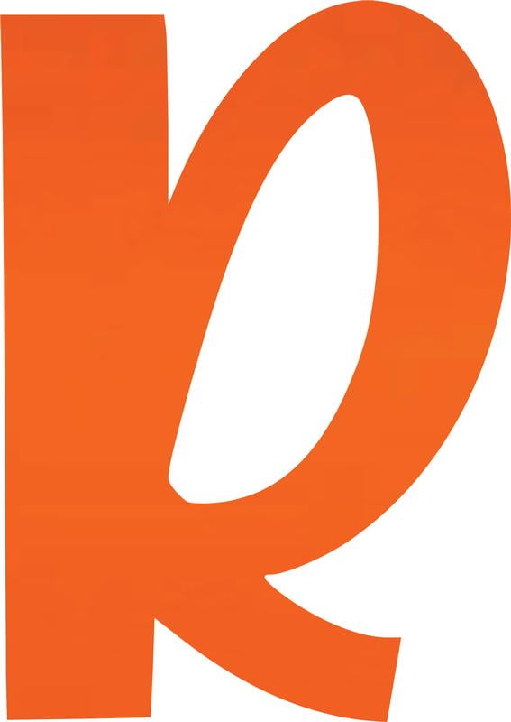 Acrylic Letter R Blank Craft, 10'' Tall Fluorescent Orange Custom Wedding Reception Signage, DIY ...