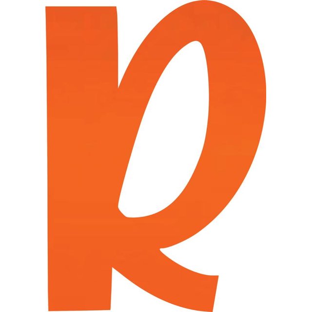 Acrylic Letter R Blank Craft, 10'' Tall Fluorescent Orange Custom Wedding Reception Signage, DIY ...