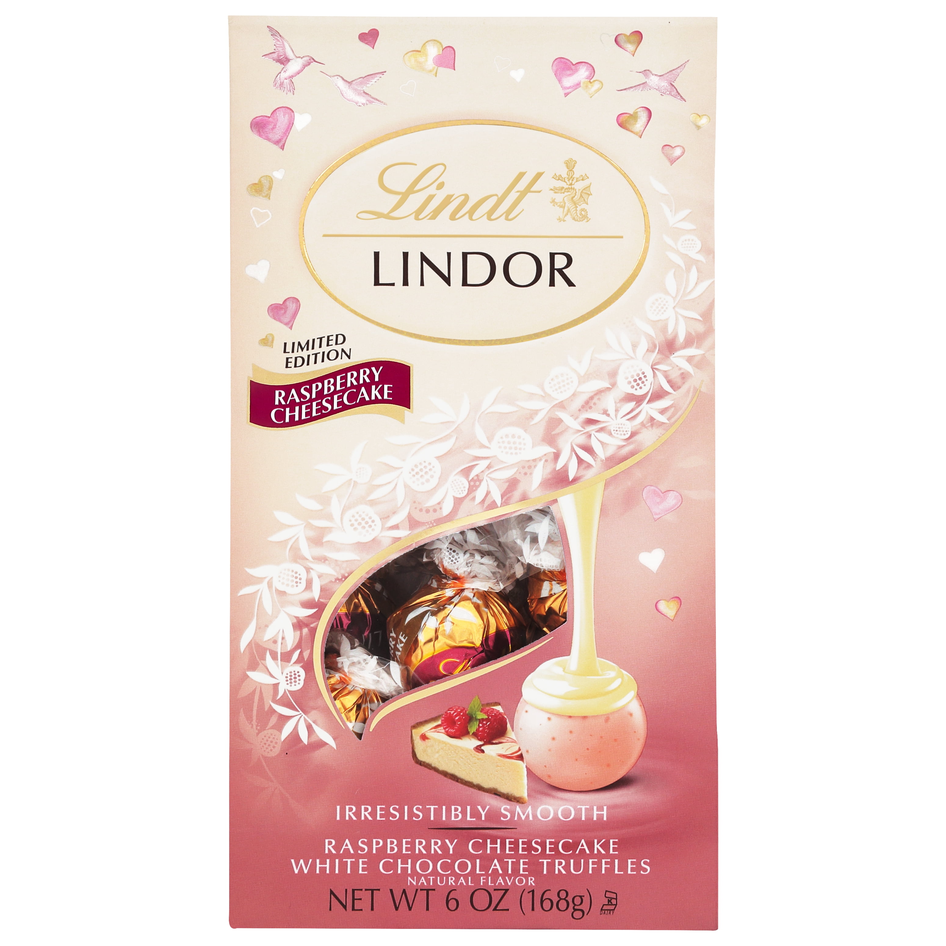 Lindor Valentine's Limited Edition Raspberry Cheesecake White Chocolate ...