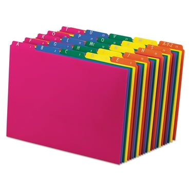 Top Tab A-Z File Guides, 1/5-Cut Top Tab, A To Z, 8.5 X 11, Manila, 25 ...