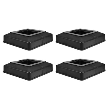 Post Shields Inc. 4 in. H X 4 in. W X 4 in. L Plastic Brown Fence Post ...
