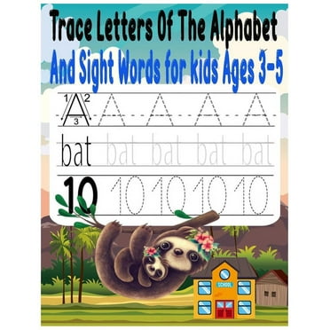 Pre-Owned Alphabet Trace the Letters: Preschool writing Workbook with ...