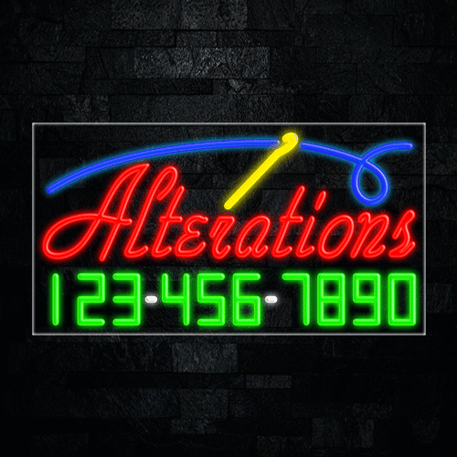 Alterations LED Neon Sign 33"L x 18"H #35039 - Walmart.com