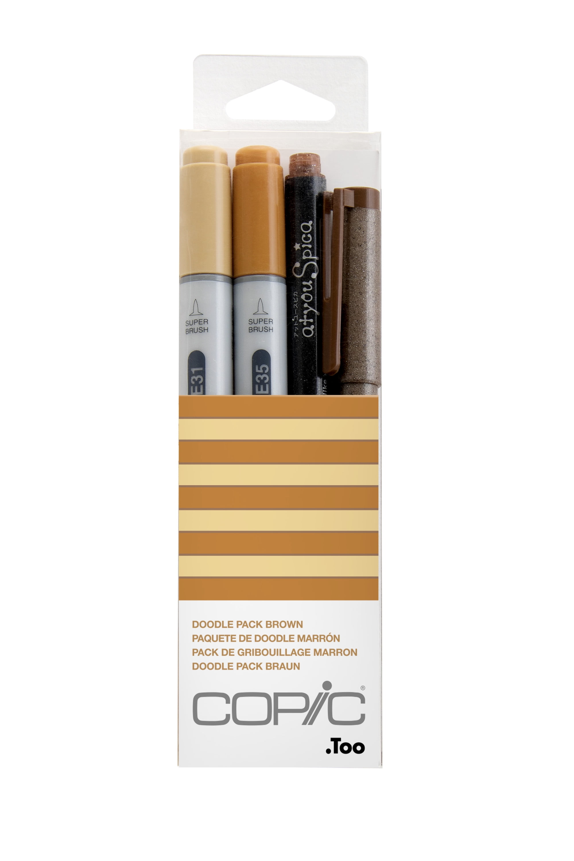 COPIC Doodle Pack, Brown - Walmart.com