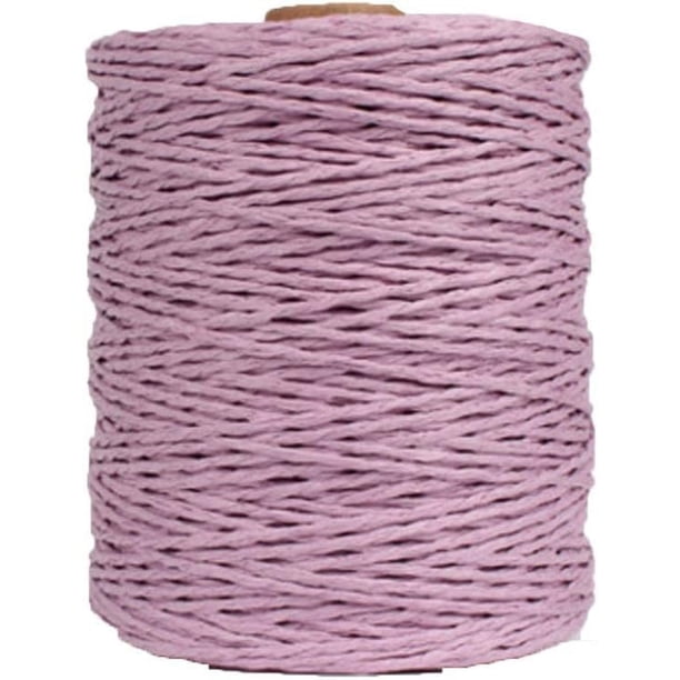 Zhuge Hilo de algodón natural de color morado claro para tejer a ...