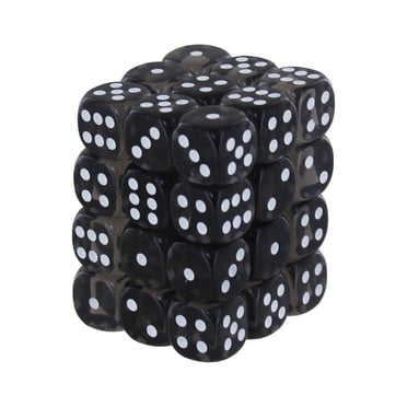 Chessex Dice d6: Translucent Red/White Dice Block - Set of 12 - Walmart.com