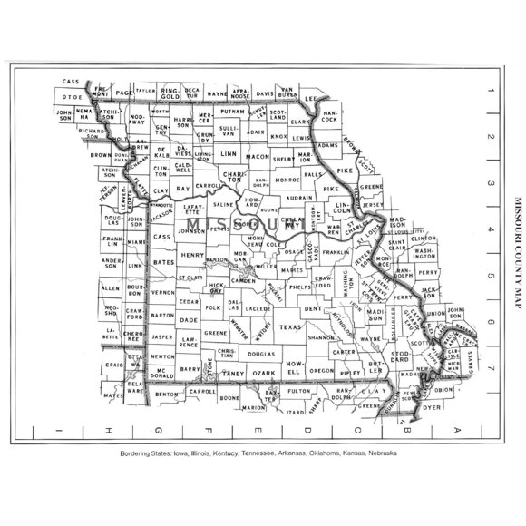 Large Detailed Map Missouri