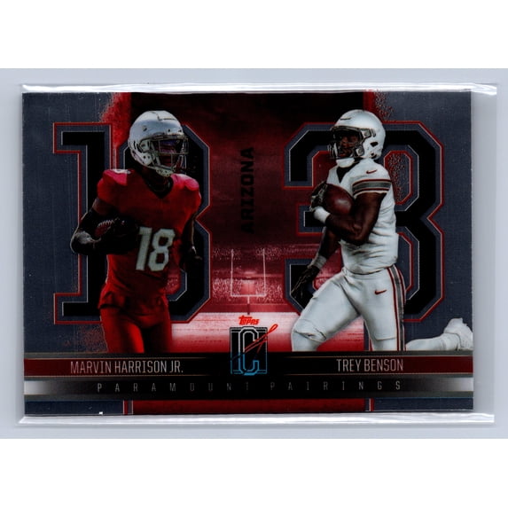 2025 2024 Topps Signature Class Paramount Pairings Marvin Harrison Jr ...