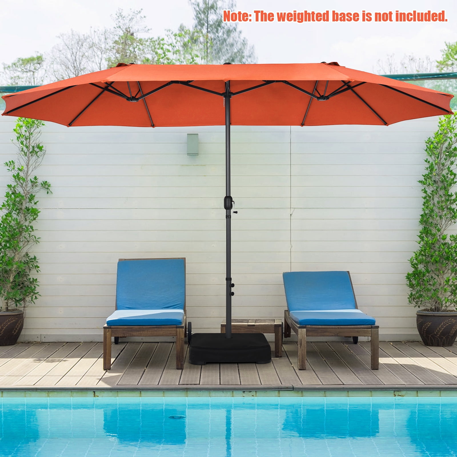 Click here for Patiojoy 15ft Double-Sided Twin Patio Umbrella Ext... prices