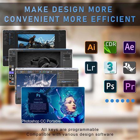 Coiry Macro Keyboard 9 Key 2 Knob Programmable Mechanical Keypad for PS ...