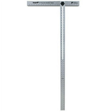 Johnson 48 in. L x 22 in. H Aluminum T-Square Silver - Walmart.com