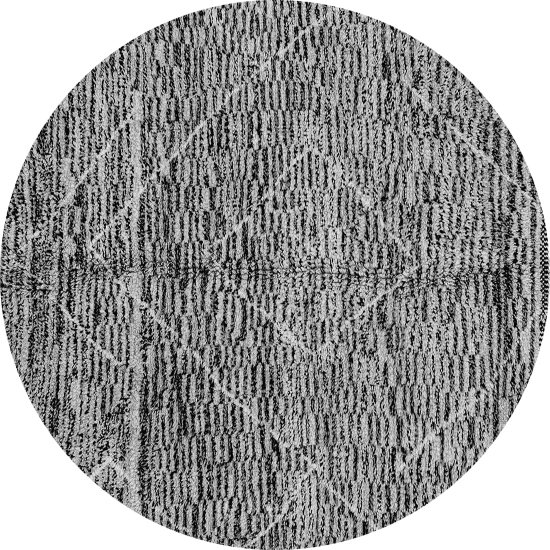 Ahgly Company Indoor Round Solid Gray Modern Area Rugs, 3' Round ...