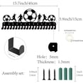 1set Iron Medal Holder Frame 20 Hooks Medal Display Hanger Rack with ...