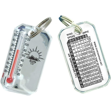 Bright Chrome Zip-o-gage - Zipperpull Thermometer for Jacket, Parka, or ...