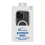 onn. MagSafe Compatible Rugged Phone Case for iPhone 16 Pro Max - Clear ...