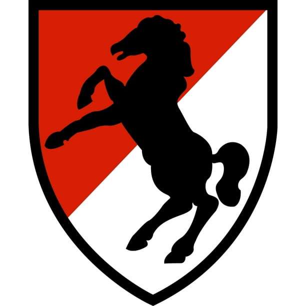 3.8 Inch 11th Armored Cavalry Regiment Patch Decal - Walmart.com ...