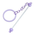 10Pieces Beadable Keychain Pendant Metal Keyring Key Holder Keyring ...
