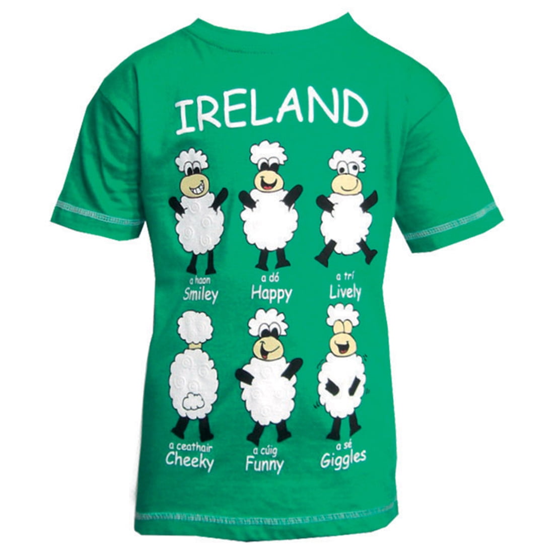 Traditional Craft - Ireland Happy Sheeps T-Shirt for Kids Short Sleeved ...