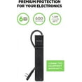 Belkin Power Strip Surge Protector with 6 AC Multiple Outlets - Flat ...