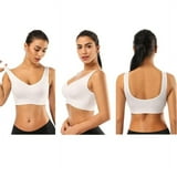 2 Pack Seamless Sports Bras for Women,Wirefree Bras Low Impact Sports Bra Yoga Sleep Comfortable ...
