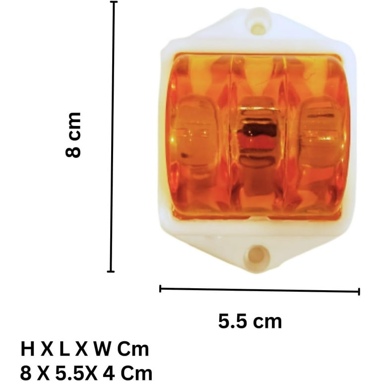 Truck Side Marker Light Red Bubble