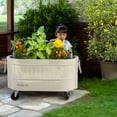 Permasteel Self-Watering Garden Bed, Rolling Planter for Vegetables ...
