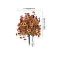 Artificial Fall Wisteria Flowers Bundle - Faux Plants for Outdoor ...