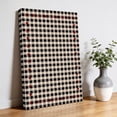 Country Star Canvas Wall Art for Living Room, Berry Black Buffalo Plaid ...