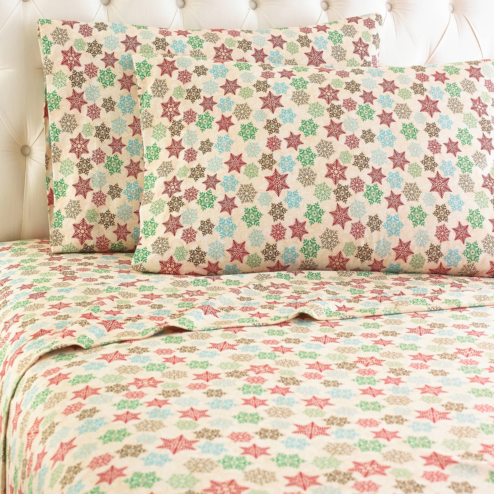 Micro Flannel® Printed Color Sheet Set, Twin, Spa Blue - Walmart.com