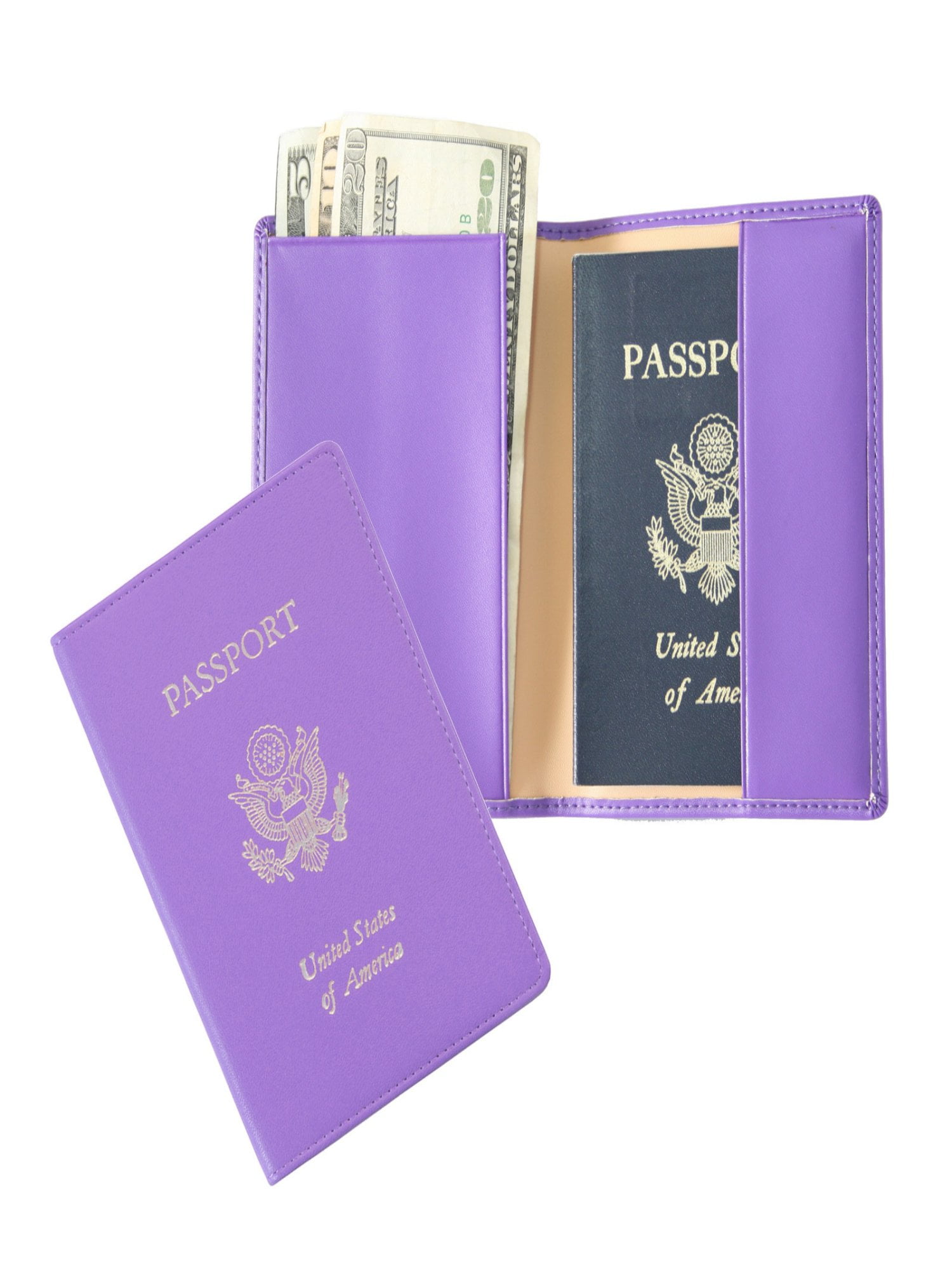 Foil Stamped Passport Jacket - Purple - Walmart.com