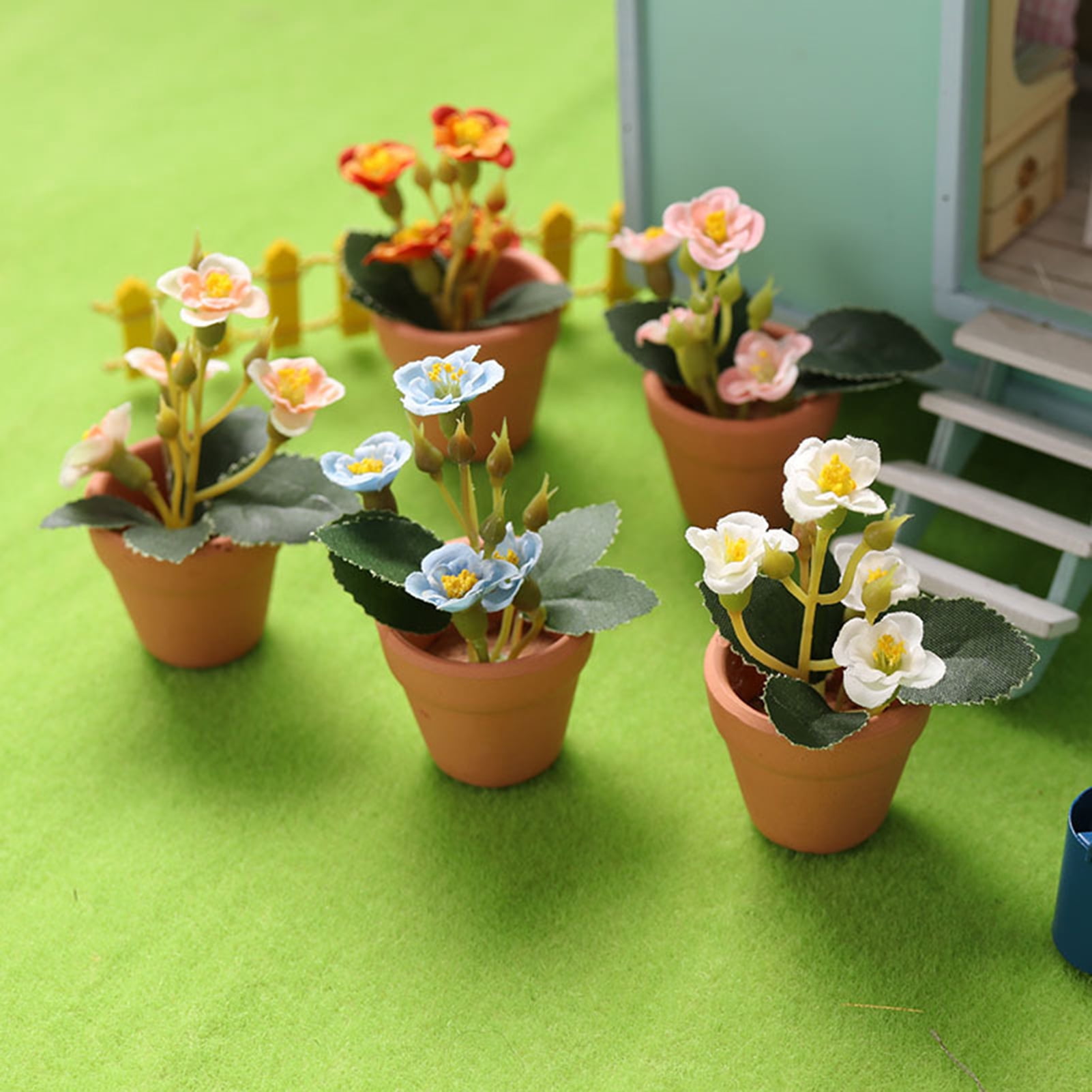 Hesroicy Miniature Potted Plant Vivid Realistic Appearance Micro ...