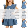 ATOGUTA Girl Dress Blue Ruffle Denim Dresses Cute Birthday Party ...