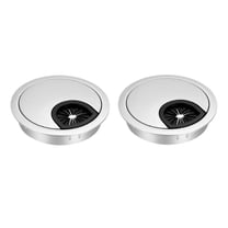 Uxcell 2-3/8 inch Cable Hole Cover Desk Grommet for Wire Organizer Zinc ...