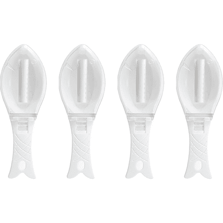 4 Pieces Fish Scaler Brush Easily Remove Fish Scales Plastic Fish ...