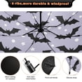 Bat Background Pattern Umbrella Folding Sun Umbrella Travel Auto Open ...