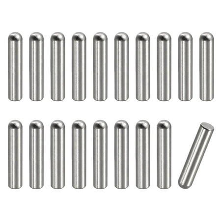 5x25mm Dowel Pins, 20 Pack Round Head Flat Chamfered End Dowel Pin ...