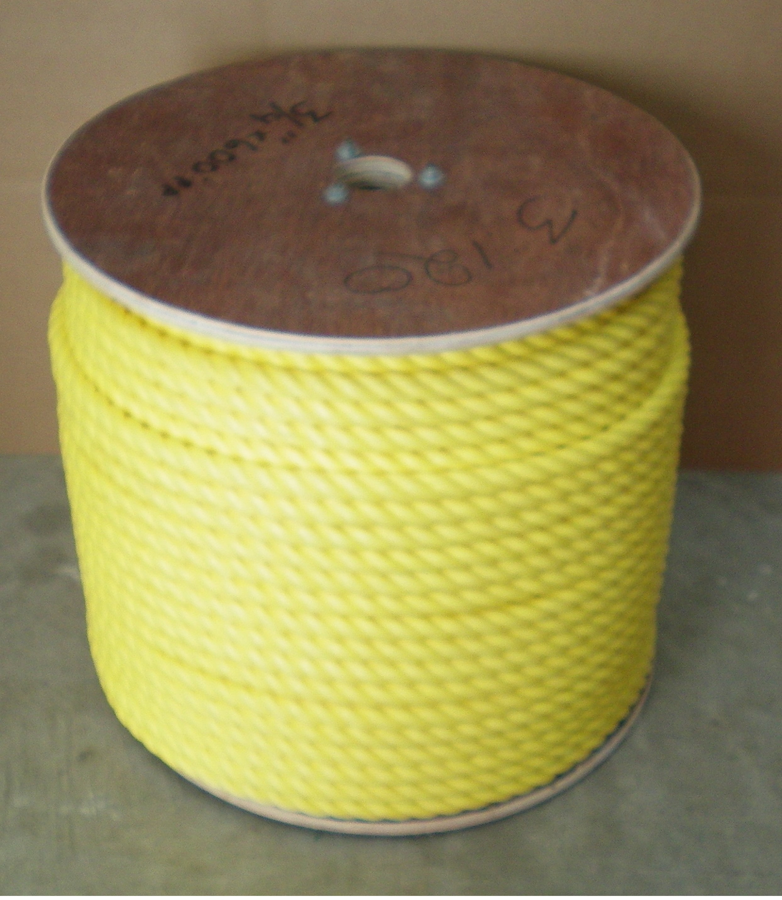 3/4" x 600' Yellow Polypropylene Rope Poly Boat Dock Work Tree 3-Strand ...