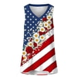 America Anniversay Tank Top Womens Sleeveless Shirts Letter Printed ...